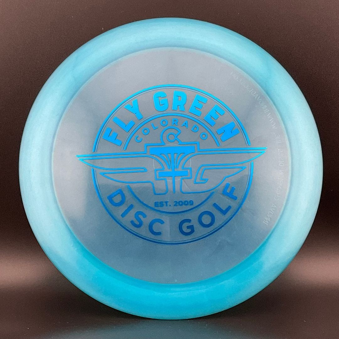 Luster Champion Destroyer - Fly Green Disc Golf Stamp – Rare Air Discs