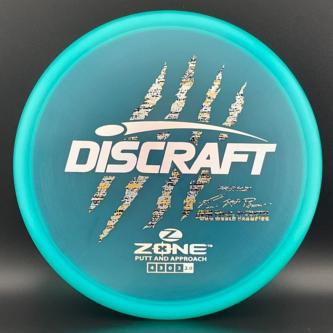 Z Zone (First Run) - Paul McBeth 4X Claws World Champion - Pearly Turq ...